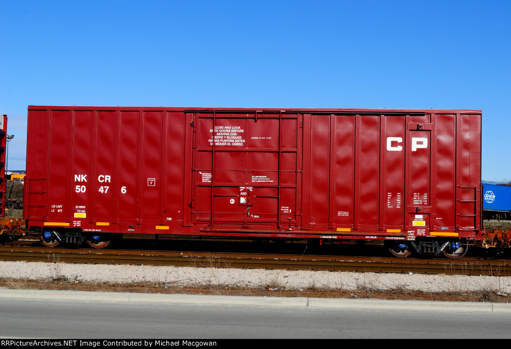 NKCR 50476 50-6 ft (6275 cu ft) Single Door Excess Height Boxcar CP RAIL